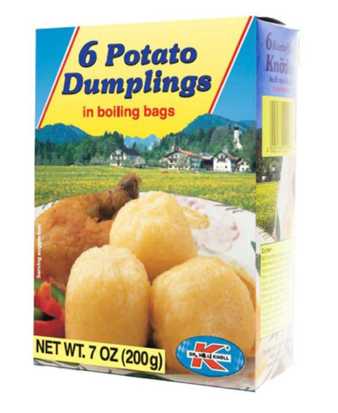 6 Potato Dumplings in Boiling Bags (Dr. Willi Knoll) 7 oz – Parthenon Foods