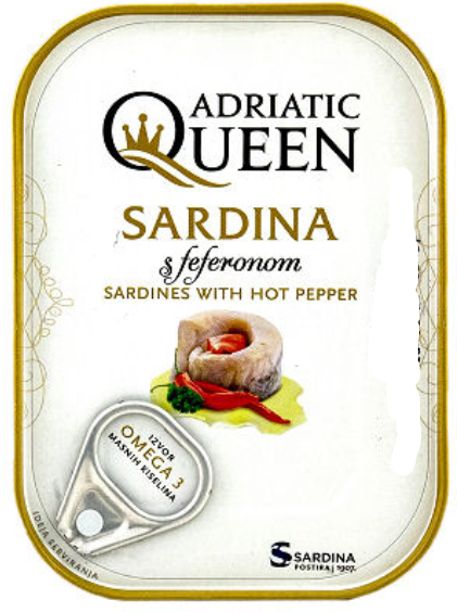 Adriatic Queen Sardines with Hot Pepper in Vegetable Oil, 105g ...