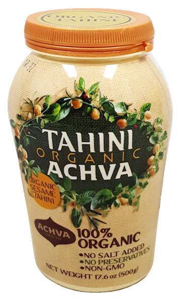 Organic Tahini, Ground Sesame Seeds (ACHVA) 16 oz – Parthenon Foods
