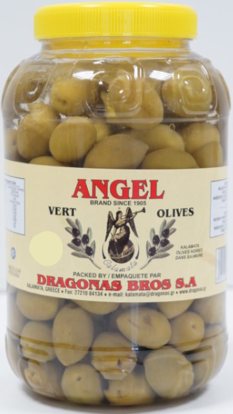 Greek Green Olives, Large (Angel) 2kg (4.4lb) – Parthenon Foods