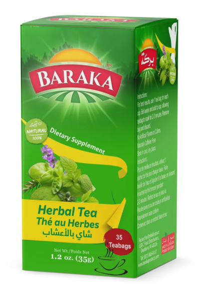 Herbal Tea, Dietary Supplement (Baraka) 35 tea bags – Parthenon Foods