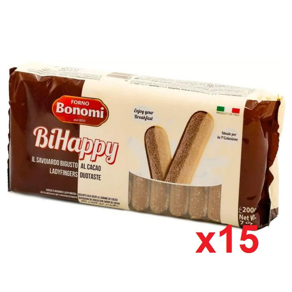 Lady Fingers with Vanilla and Cocoa (bonomi) CASE (15 x 200g ...