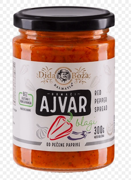 Domaci Ajvar, Red Pepper Spread - Mild (Dida Boza) 300g – Parthenon Foods