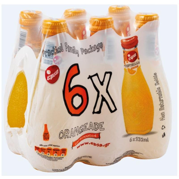 EPSA Orangeade, 6 PACK (6 x 232ml glass) – Parthenon Foods