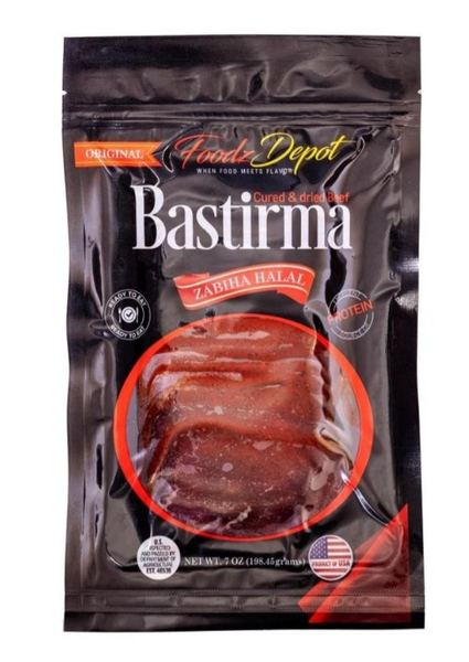 Bastirma - Cured and Dried Beef SLICED Strips (Foodz Depot) 7 oz ...