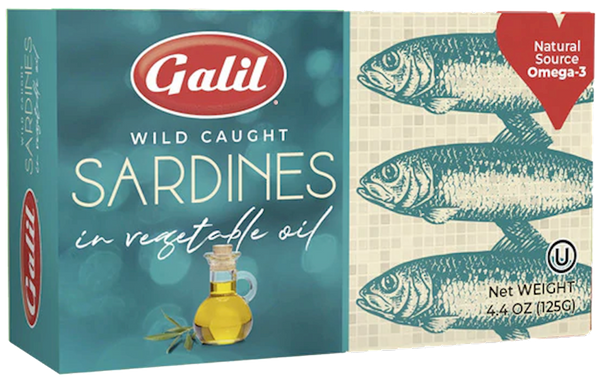 Sardines in Vegetable Oil (Galil) 4.4 oz – Parthenon Foods