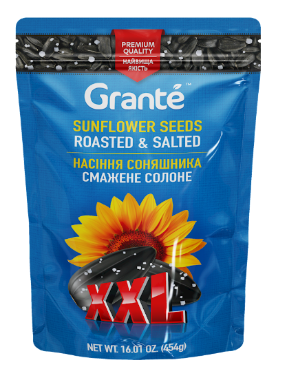 Sunflower Seeds, Roasted & Salted XXL (Grante) 454g – Parthenon Foods