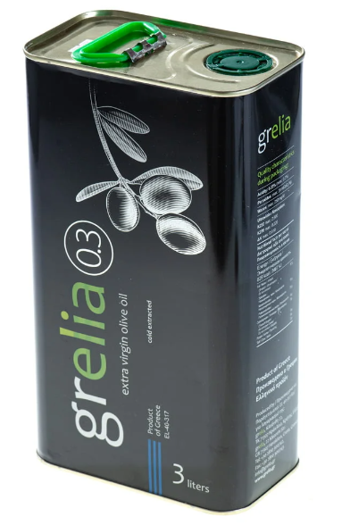 Grelia Extra Virgin Olive Oil, 3 L – Parthenon Foods