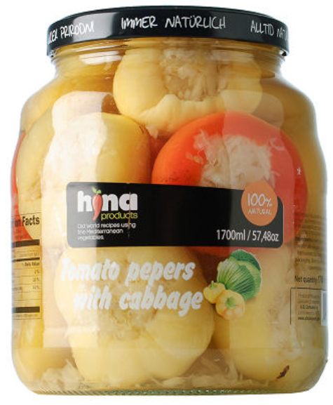 Tomato Peppers with Cabbage (Hina) 1600g – Parthenon Foods