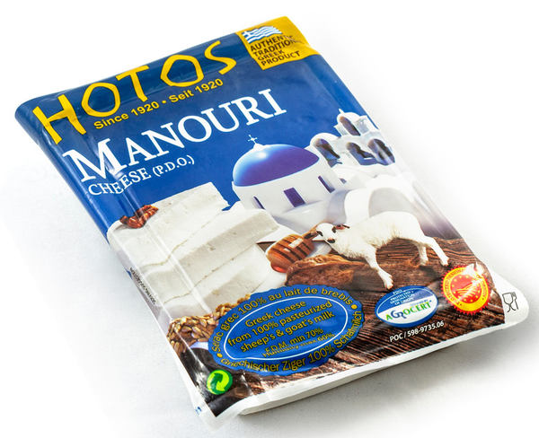 Manouri Cheese - Mild Sheep Cheese (Hotos) 7 oz (200g) – Parthenon Foods