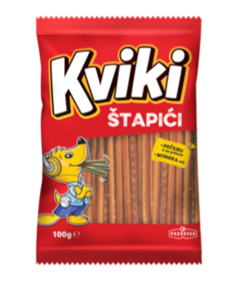 Kviki Stapici, Pretzel Sticks, 100g – Parthenon Foods