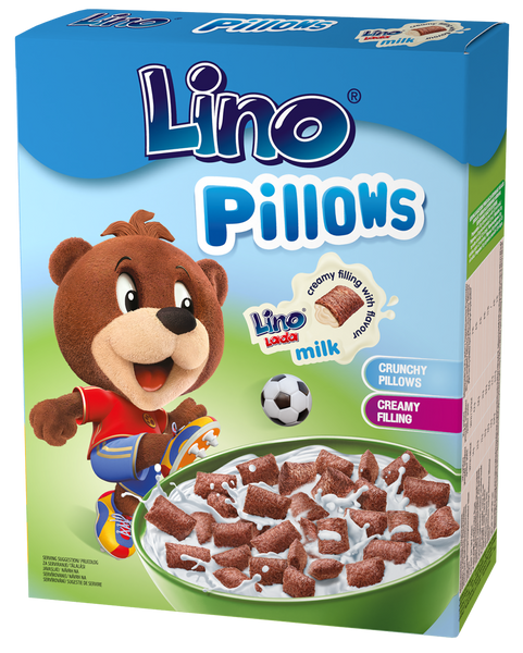 Lino Pillows Milk Crispy Cereal with Milk Filling, 250g – Parthenon Foods