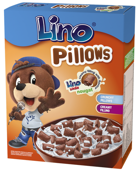 Lino Pillows Nougat Crispy Cereal with Cocoa Filling, 250g – Parthenon ...