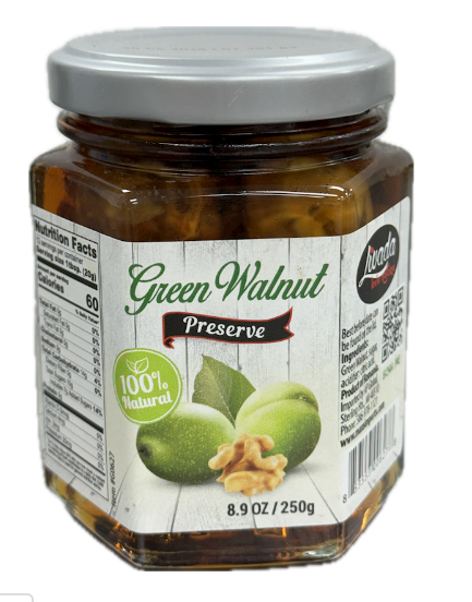 Green Walnut Preserve (Livada) 8.9 oz (250g) – Parthenon Foods