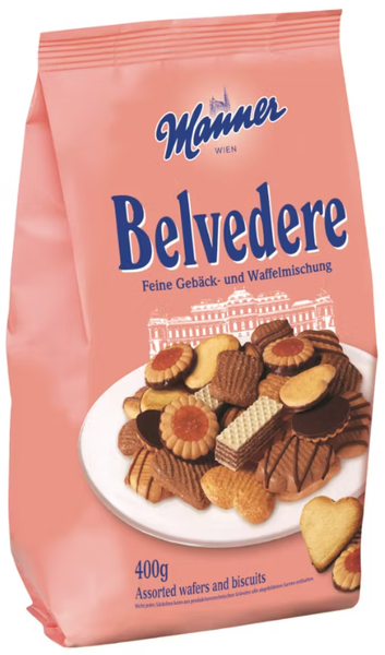 Manner Belvedere Assorted Wafers and Biscuits, 400g – Parthenon Foods
