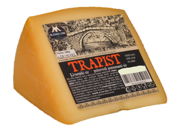 Mljekara Livno Livanjski TRAPIST Cheese, 300g – Parthenon Foods