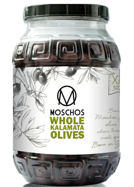 Greek Kalamata Black Olives (Moschos) 2 kg (4.4 lb) – Parthenon Foods