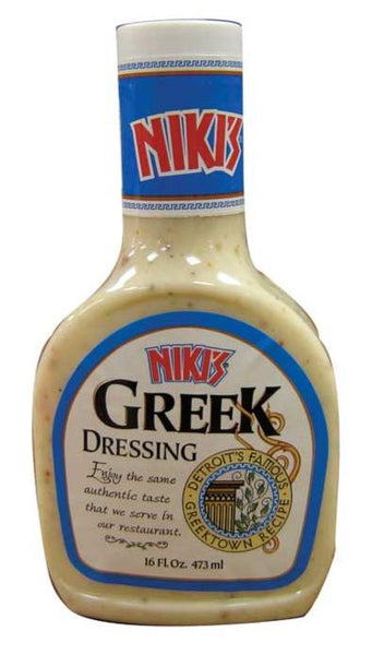 Niki's Greek Salad Dressing 16 oz – Parthenon Foods