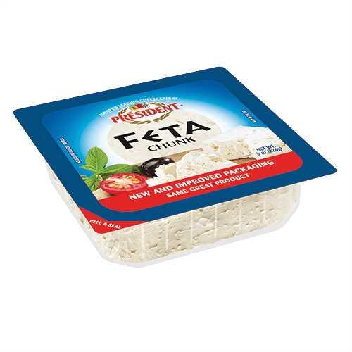President Feta Chunk, 8 oz – Parthenon Foods
