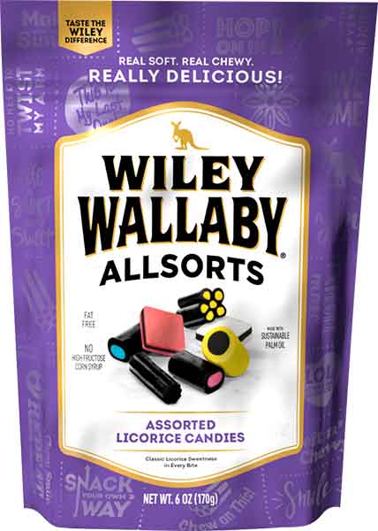 Wiley Wallaby ALLSORTS Licorice Candies, 6 oz – Parthenon Foods
