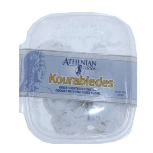Greek Shortbread Butter Cookies with Powdered Sugar, Kourabiedes (Athe ...