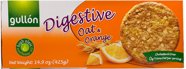 Digestive Cookies, Oats and Orange (Gullon) 425g – Parthenon Foods