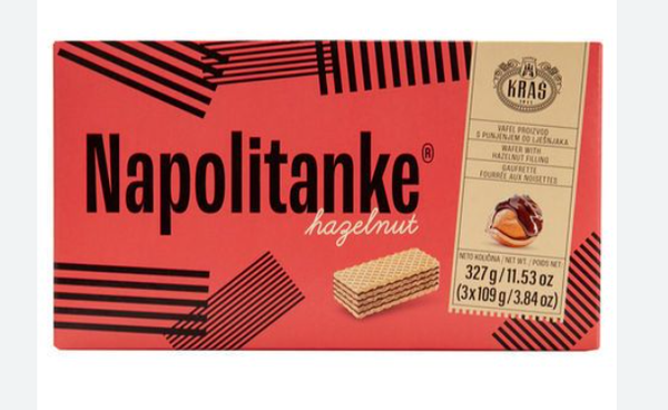 Napolitanke Hazelnut Wafers (Kras) 327 g – Parthenon Foods