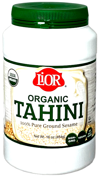 Organic Tahini, Ground Sesame Seeds (LIOR) 16 oz – Parthenon Foods
