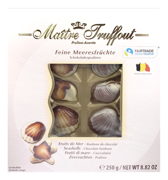 Chocolate Sea Shells -WHITE- (MAÎTRE TRUFFOUT) 8.8 oz (250g ...