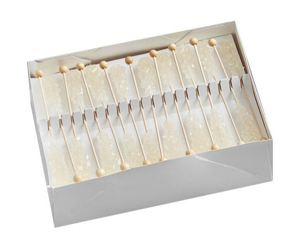 Swizzle Sticks, Gourmet Rock Candy , White (Roses Brands) 72 count, 25 ...