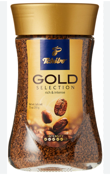 Tchibo Gold Selection Instant Coffee, 200g Jar – Parthenon Foods