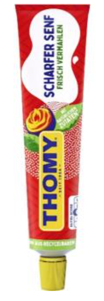 Thomy Scharfer Senf - HOT Mustard, 200 ml Tube – Parthenon Foods