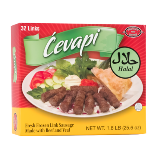 HALAL Cevapi Sausage (Brother And Sister) 1.6 Lbs (640 g) – Parthenon Foods