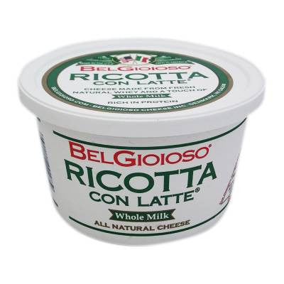 Ricotta Con Latte (BelGioioso) 16oz (453g) – Parthenon Foods