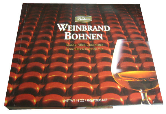 Brandy Filled Chocolates, Weinbrand Bohnen, 14oz (400g) – Parthenon Foods
