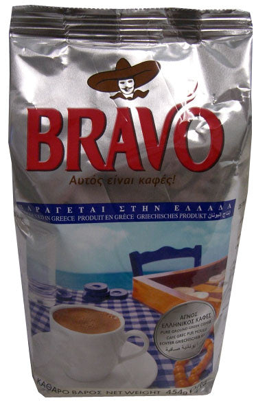 Greek Ground Coffee (bravo) 16oz (454g) – Parthenon Foods