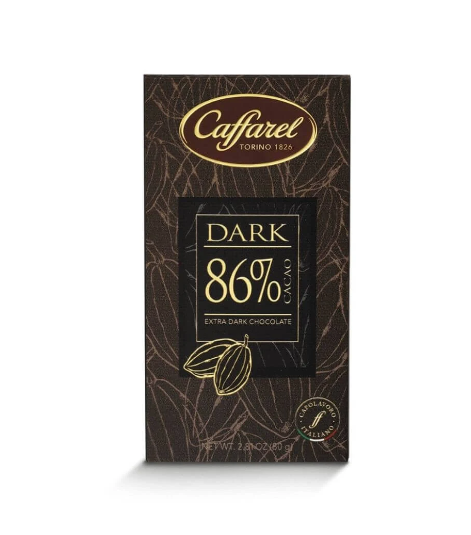 Caffarel Extra Dark 86% Chocolate Bar, 80g – Parthenon Foods