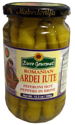 Romanian Feferoni Hot Peppers, EuroGourmet, 12.3 oz (350g) – Parthenon ...