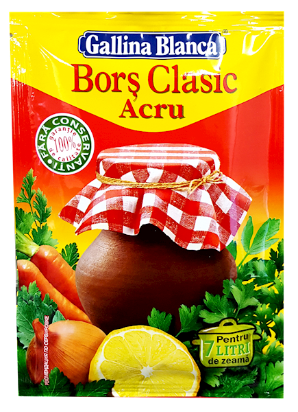Bors Clasic Acru, Vegetable Mix for Borsch (Gallina Blanca) 20g ...