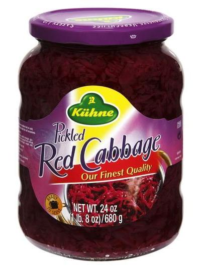 Pickled Red Cabbage (Kuhne) 24 oz – Parthenon Foods