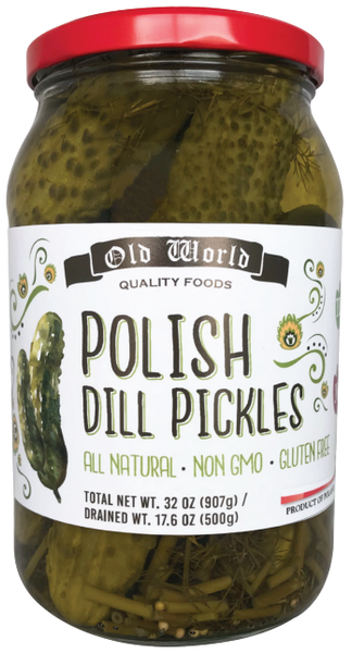 Polish Dill Pickles (Old World) 32 oz – Parthenon Foods