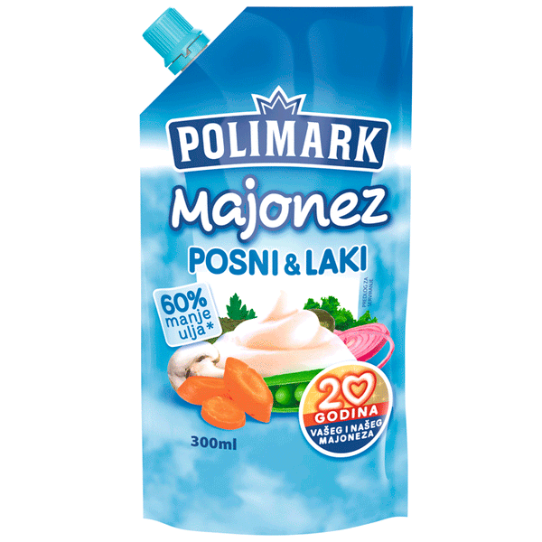 Majonez, Posni & Laki (Polimark) 280ml – Parthenon Foods