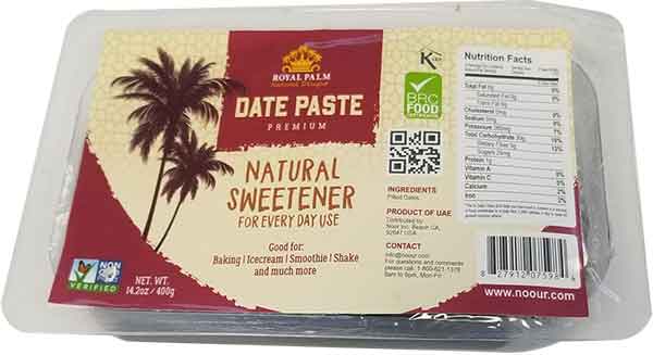 Date Paste Premium, Pitted Baking Dates (Royal Palm) 14.2 oz (400g ...