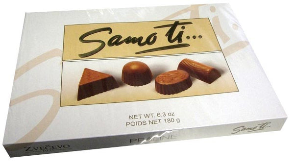 Praline Chocolate Gift Box, SAMO TI, 180g – Parthenon Foods