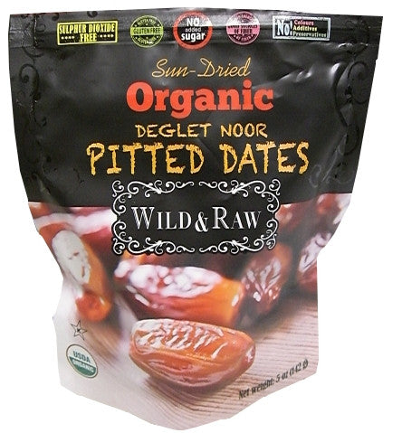 Organic Pitted Dates, Sun-Dried (Wild&Raw) 5 oz (142g) – Parthenon Foods