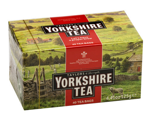 Yorkshire Tea, Red, 40 tea bags (125g) – Parthenon Foods