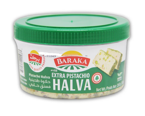 Halva with Pistachio (Baraka) 14 oz (400g) – Parthenon Foods