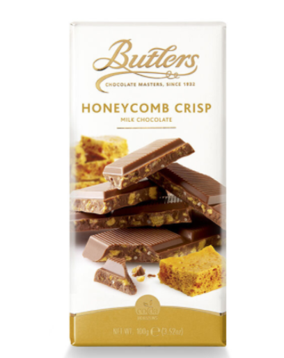 Butlers Honeycomb Crisp Milk Chocolate, 100g (3.52 oz) – Parthenon Foods