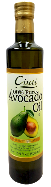 Avocado Oil, 100% Pure (Ciuti) 500 ml – Parthenon Foods