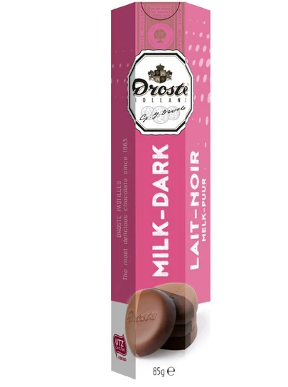 Droste Milk-Dark Chocolate Pastilles, 85g – Parthenon Foods